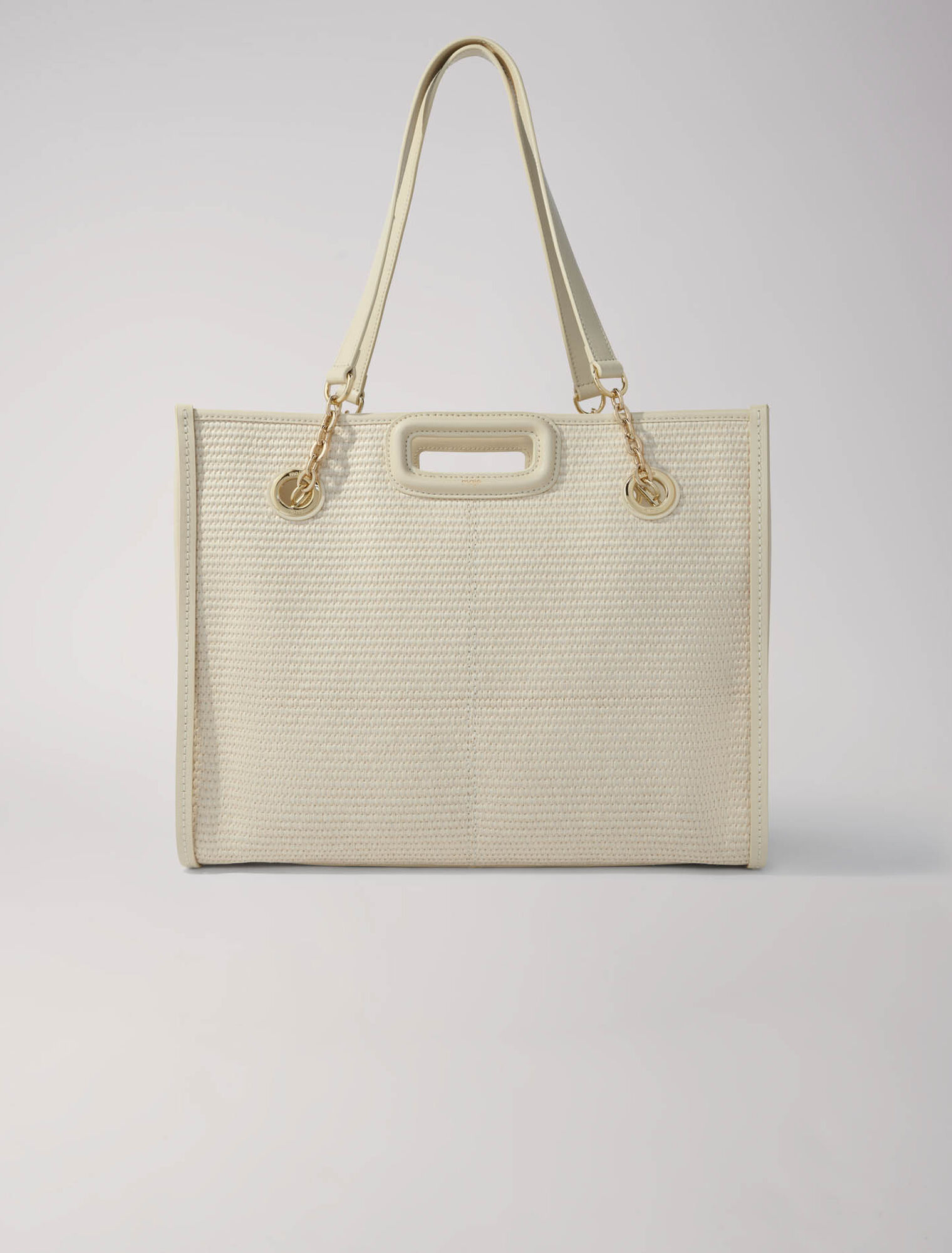 Raffia-effect textile tote bag - Totes & baskets bags | Maje