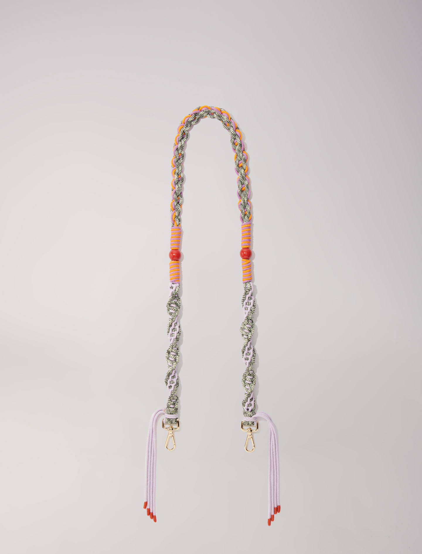 Braided shoulder strap Purple for Women | Maje